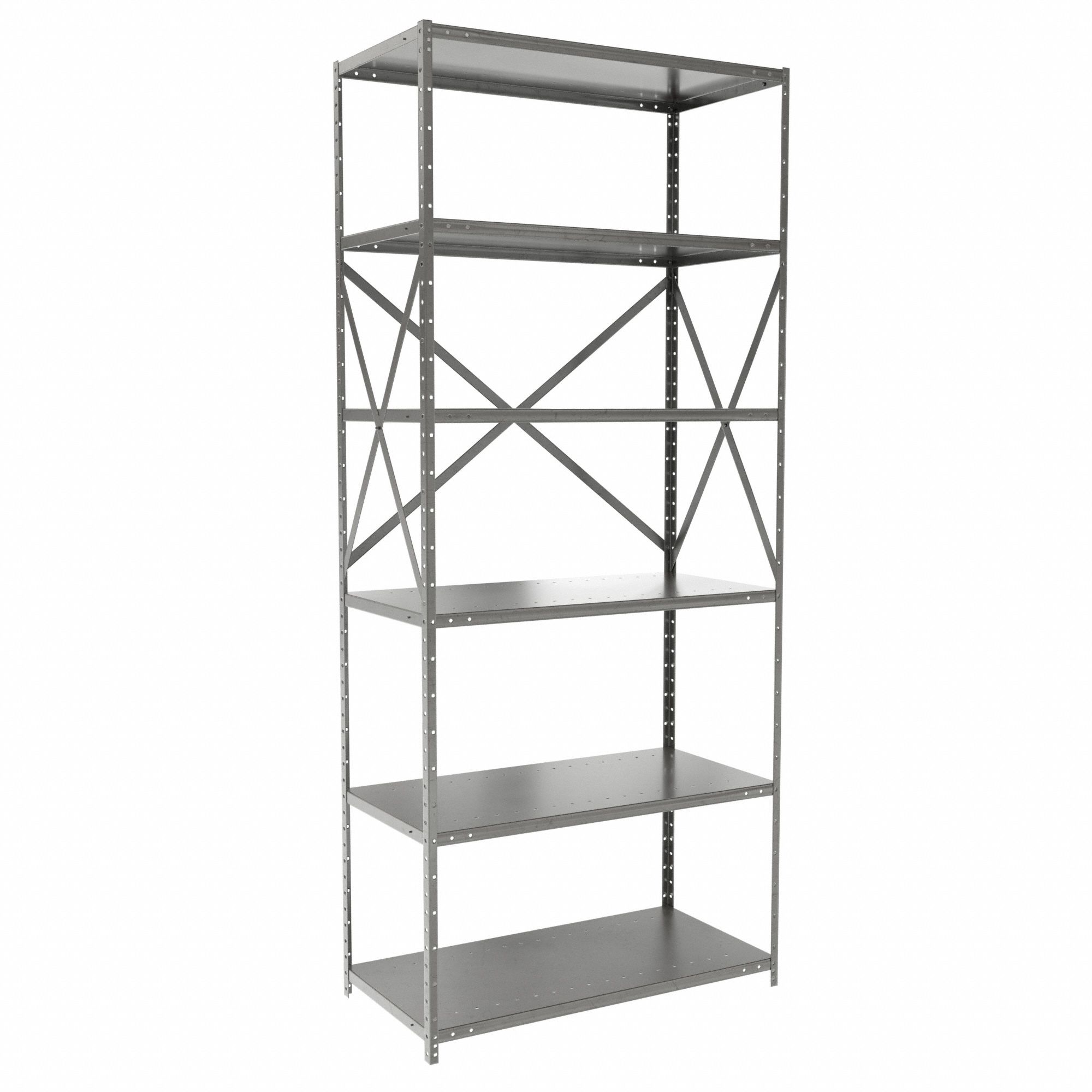 HALLOWELL, Standalone, Medium-Duty, Metal Shelving - 39K746|F4511-18HG ...