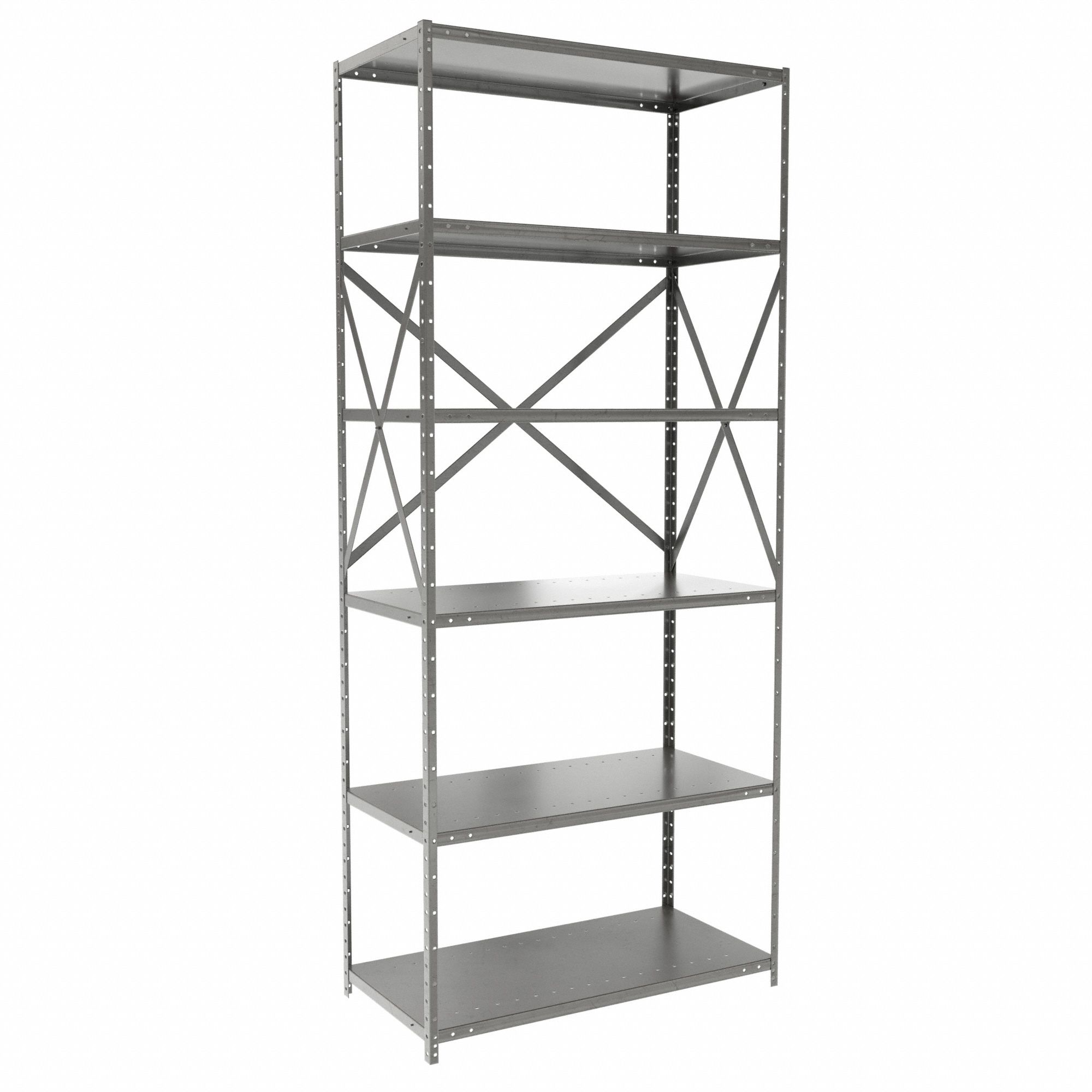 HALLOWELL, Standalone, Medium-Duty, Metal Shelving - 39K764|F5511-18HG ...