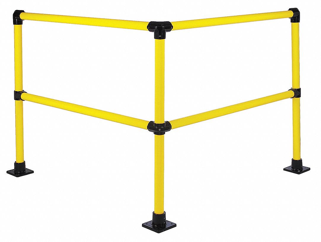 HOLLAENDER HANDRAIL CORNER CONNECTOR,8 FT,STEEL - Safety Handrails ...