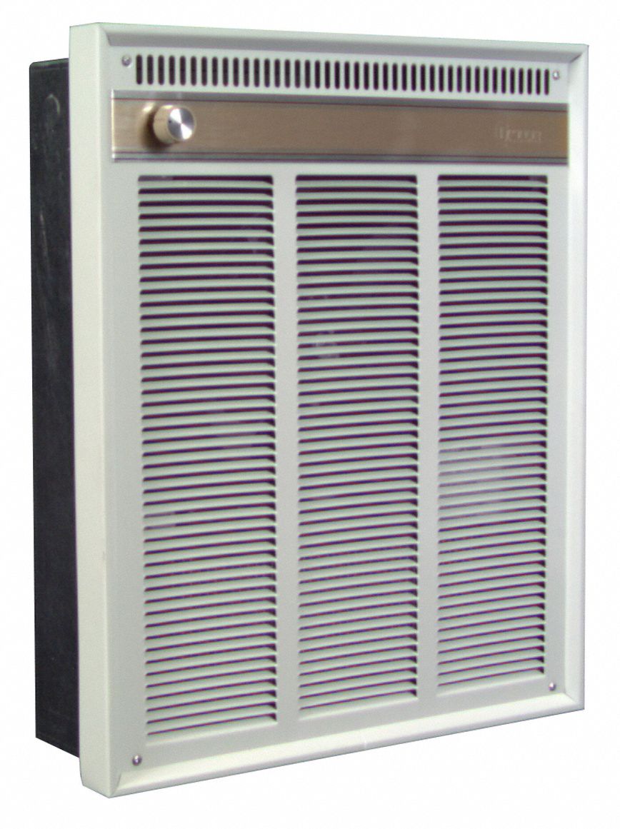 QMARK Recessed Electric Wall-Mount Heater, 3,000W/4,000W, 208/240V AC ...