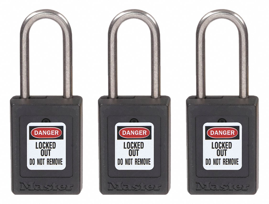 BRADY, Keyed Alike, Nylon, Lockout Padlock - 39N203|118969 - Grainger