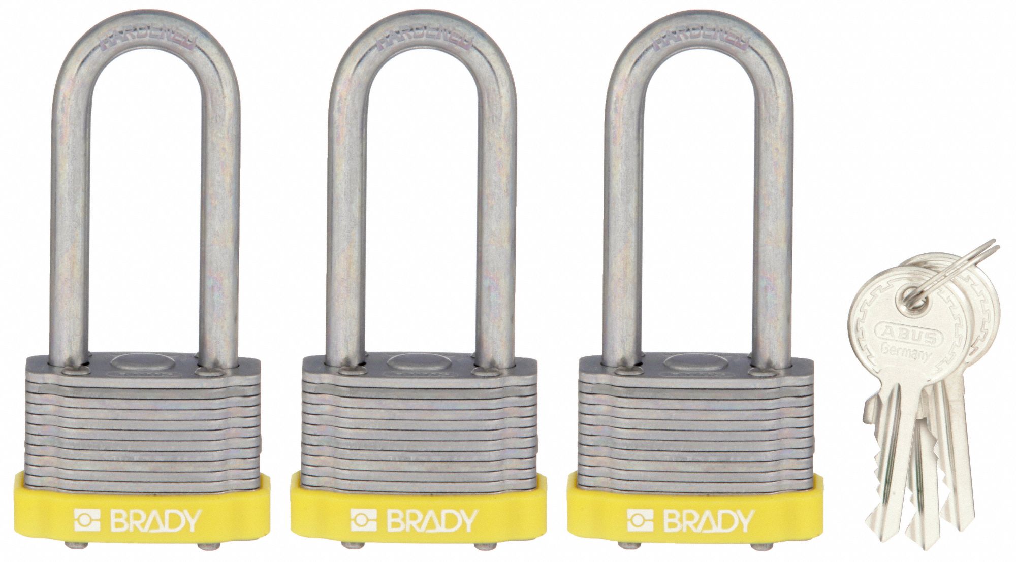 BRADY, Keyed Alike, Steel, Keyed Padlock - 39N323|118981 - Grainger