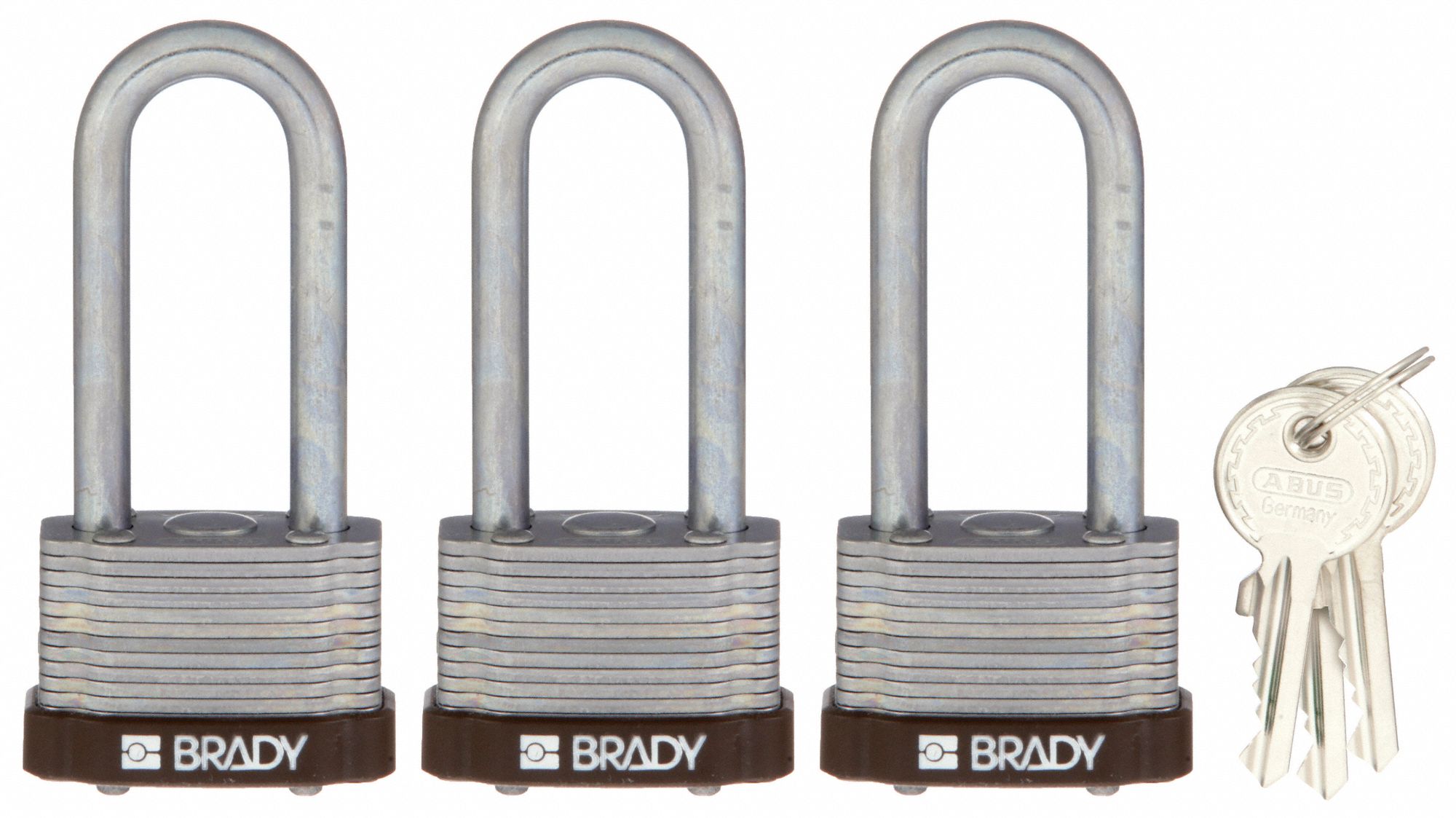 BRADY, Keyed Alike, Steel, Keyed Padlock - 39N326|123276 - Grainger