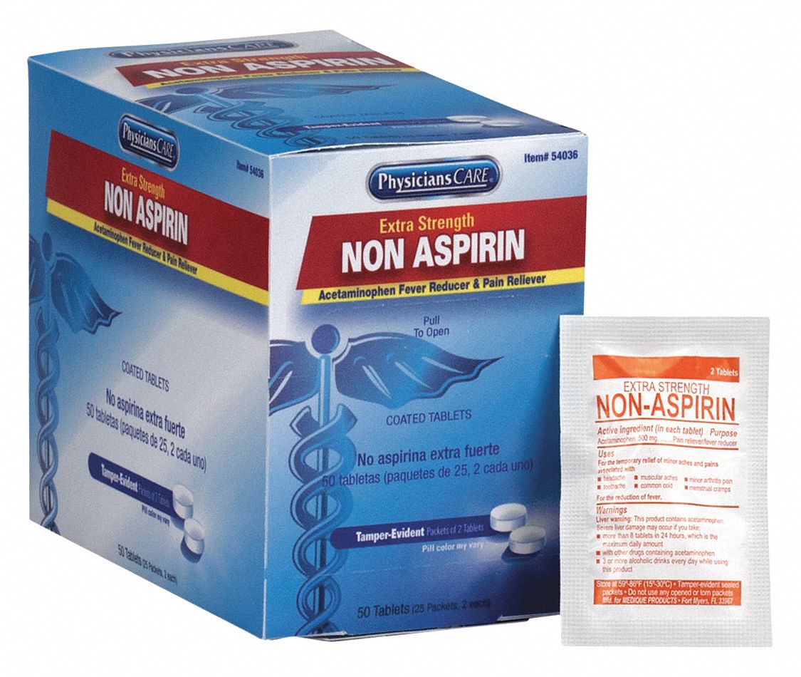 PHYSICIANSCARE, Non-Aspirin Pain Relief - 39N841|54036 - Grainger