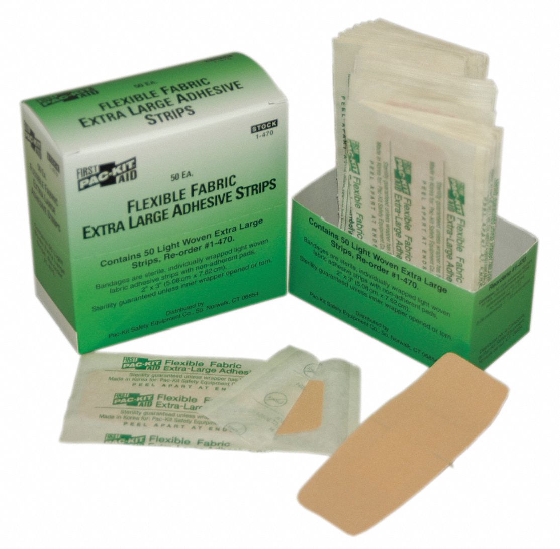 FIRST AID ONLY, Strip Bandages, 2 in Wd, Adhesive Bandage - 39N873|1 ...