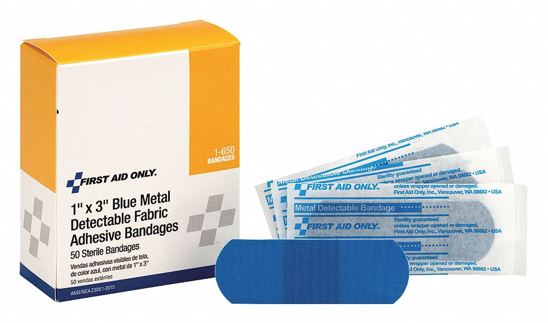 FIRST AID ONLY, Strip Bandages, 1 in Wd, Adhesive Bandage - 39N894|1 ...
