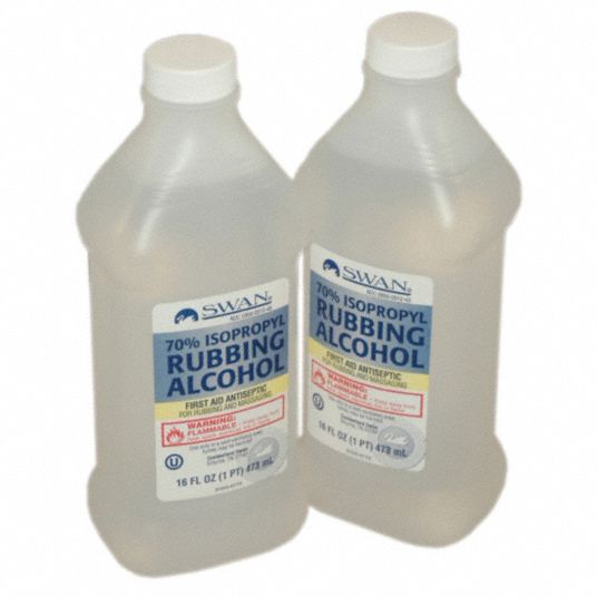 Rubbing Alcohol, Liquid Solution, Bottle, 16.000 oz, 16 oz - Grainger