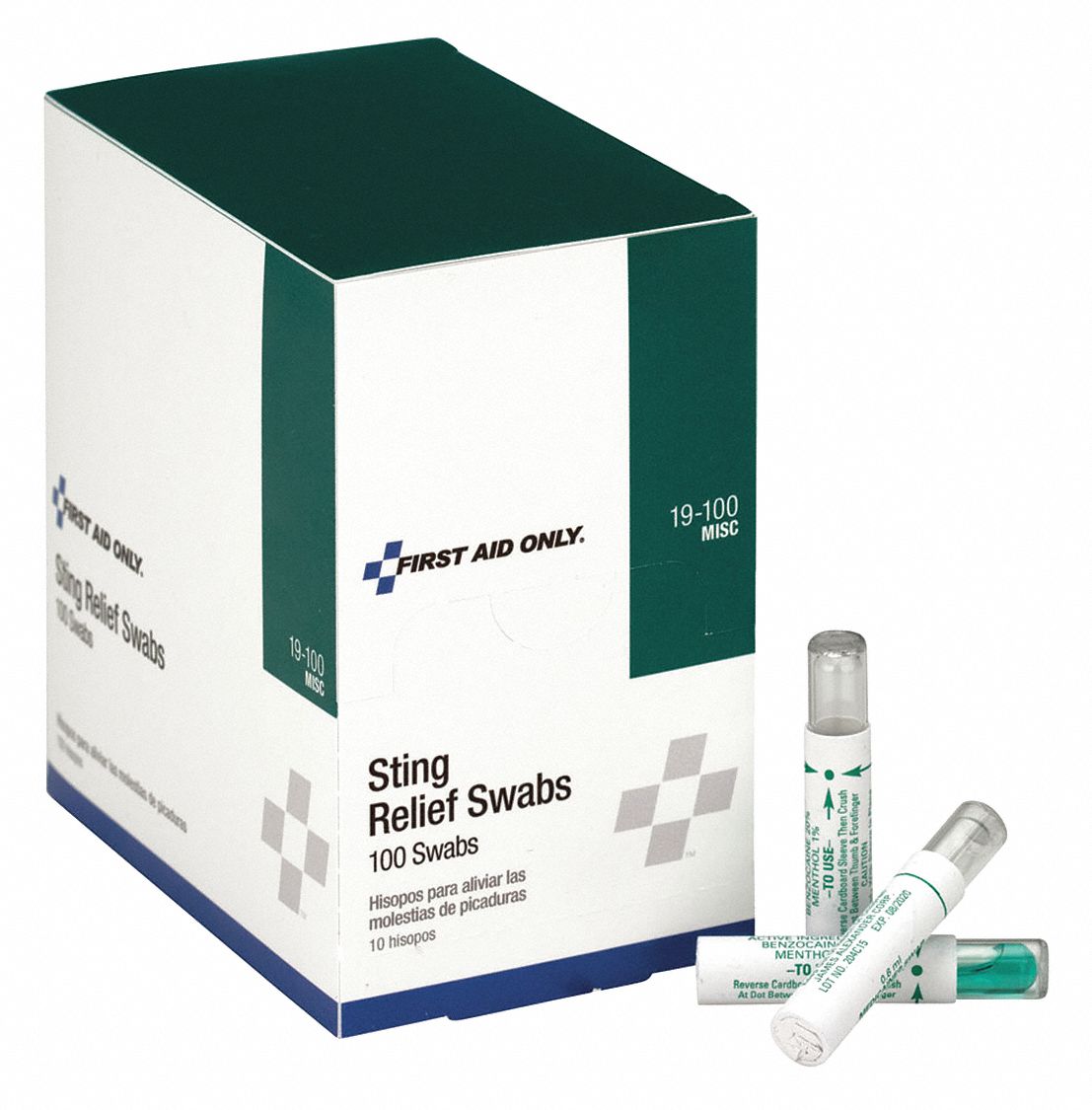 FIRST AID ONLY, Ethyl Alcohol/Lidocaine HCl, Swab, Bite/Sting Relief ...