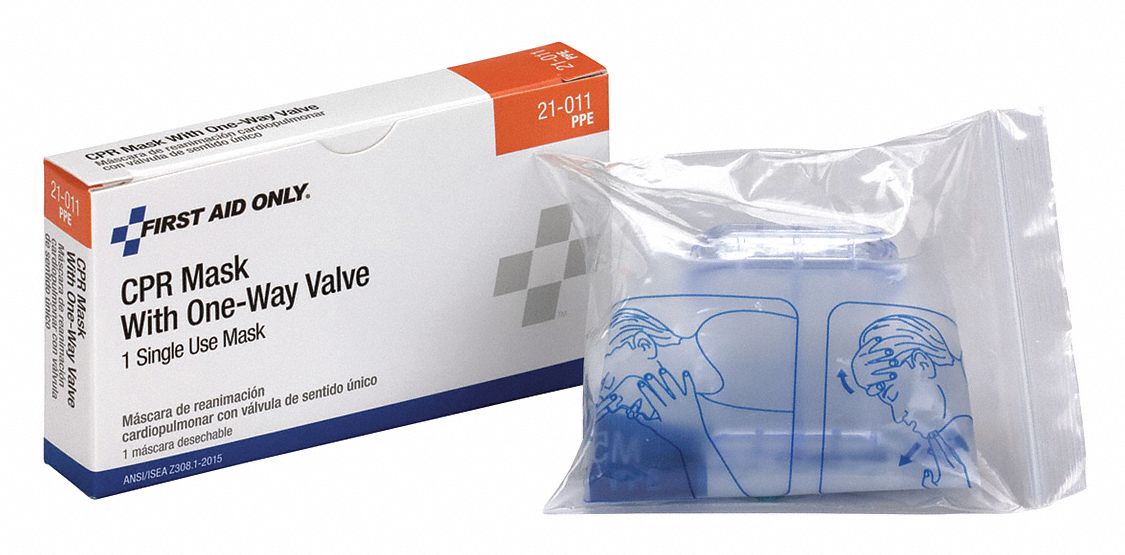 FIRST AID ONLY, 1 People Served, Adult, CPR Mask - 39P013|21-011 - Grainger