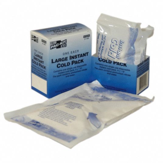 6" x 9" White Instant Cold Pack, 1EA - Grainger