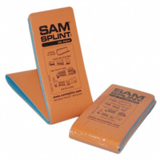 Splint, Orange, 36 in Length, 4 in Width - Grainger