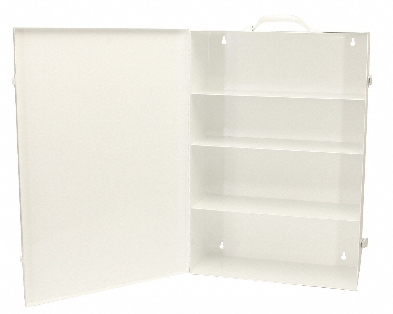 Empty First Aid Cabinet, Steel, Portable, 22 1/2 in Height, 15 3/4 in ...