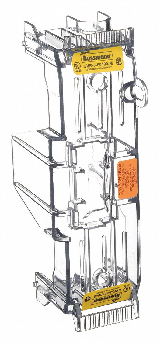 BUSSMANN, For J Fuse Class or Type, 600 V AC, Fuse Block Cover - 39P411 ...