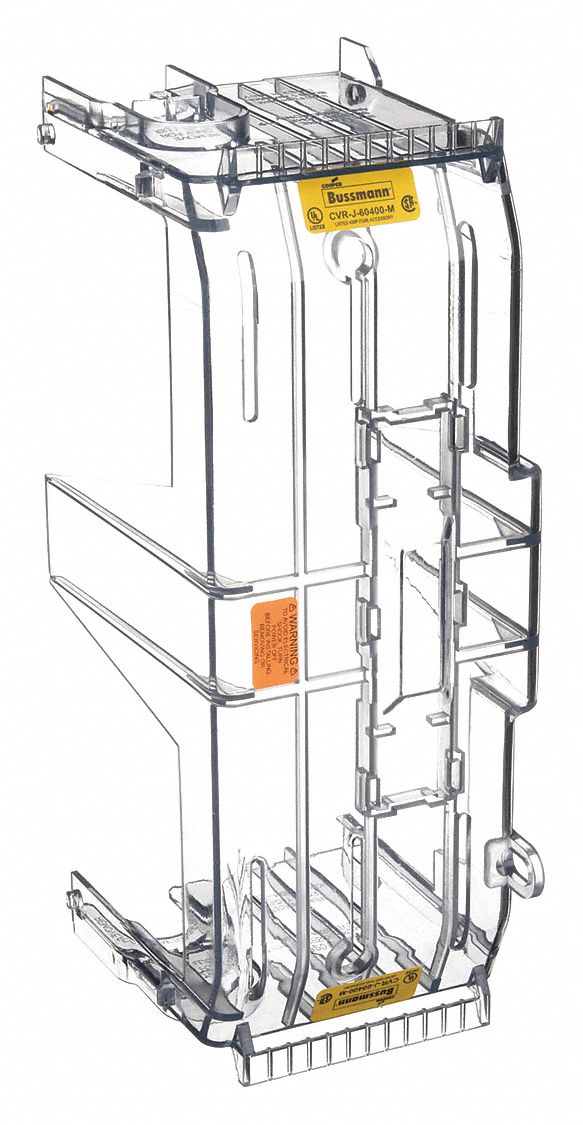 BUSSMANN, For J Fuse Class or Type, 600 V AC, Fuse Block Cover - 39P413 ...