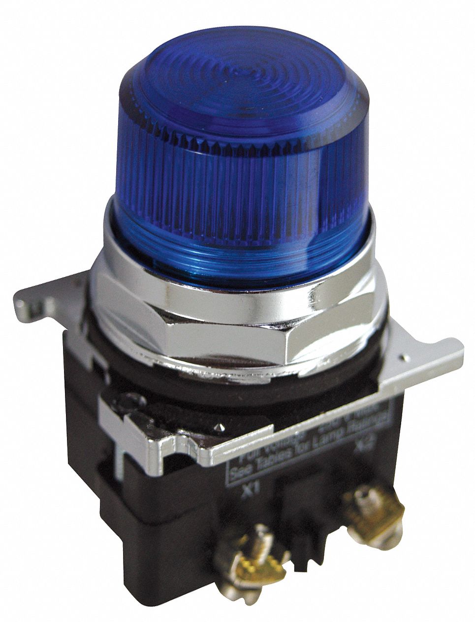 EATON, 30 mm Panel Mounting Size, Blue, Pilot Light - 39P712 ...