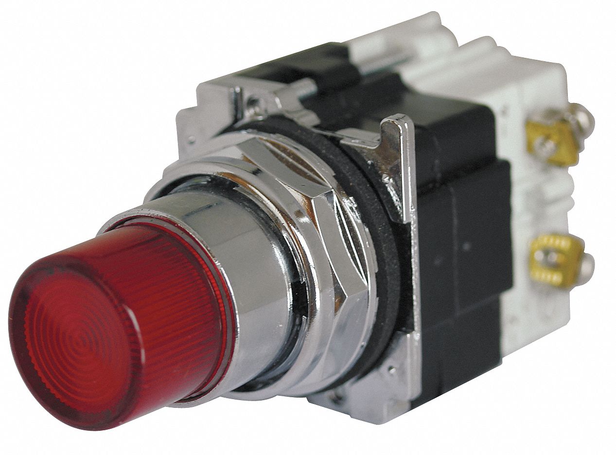 EATON, 30 mm Panel Mounting Size, Amber, Pilot Light - 39P722 ...