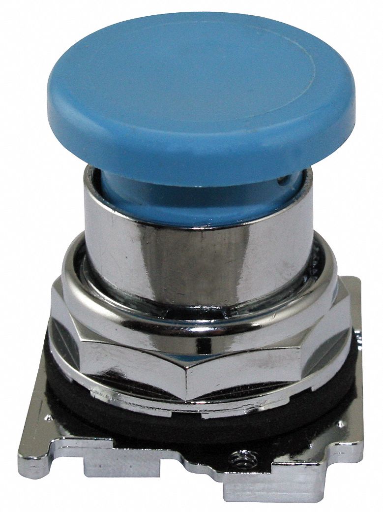EATON Push Button Operator, Metal, Momentary Push, Blue, 12, 13, 3, 3R ...