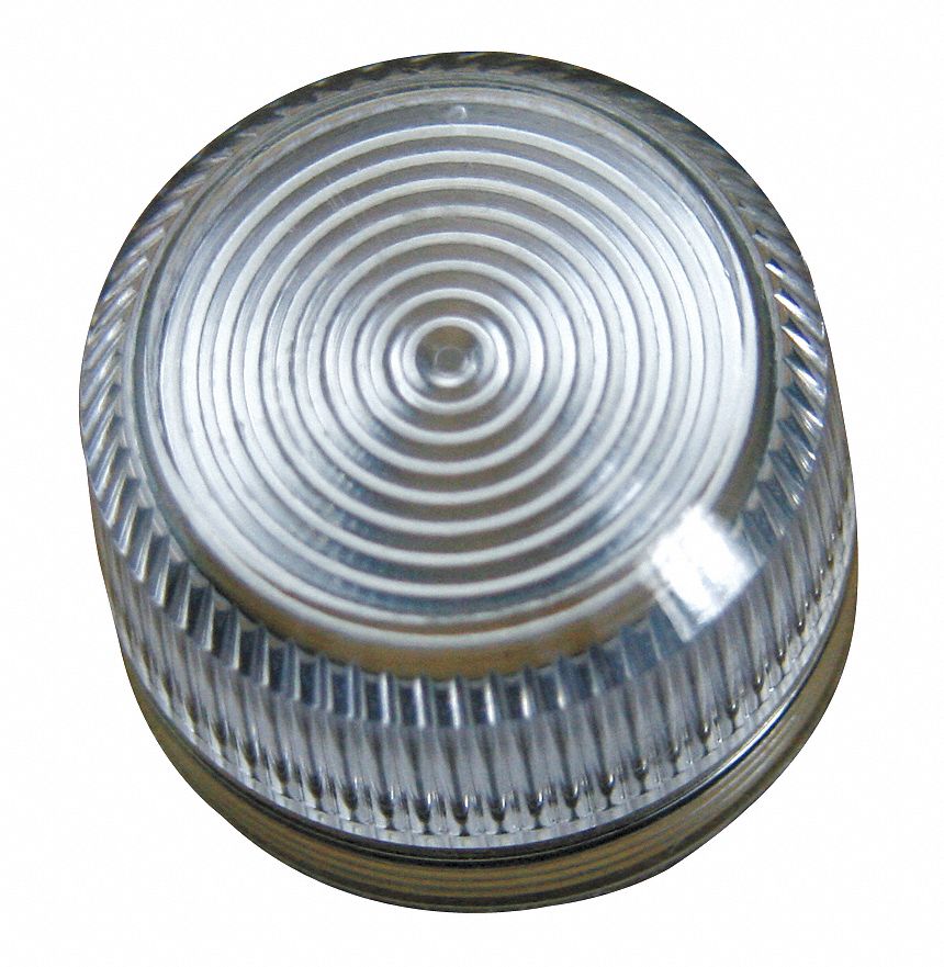 EATON, 30 mm Panel Mounting Hole Dia, Clear, Pilot Light Lens - 39P956 ...