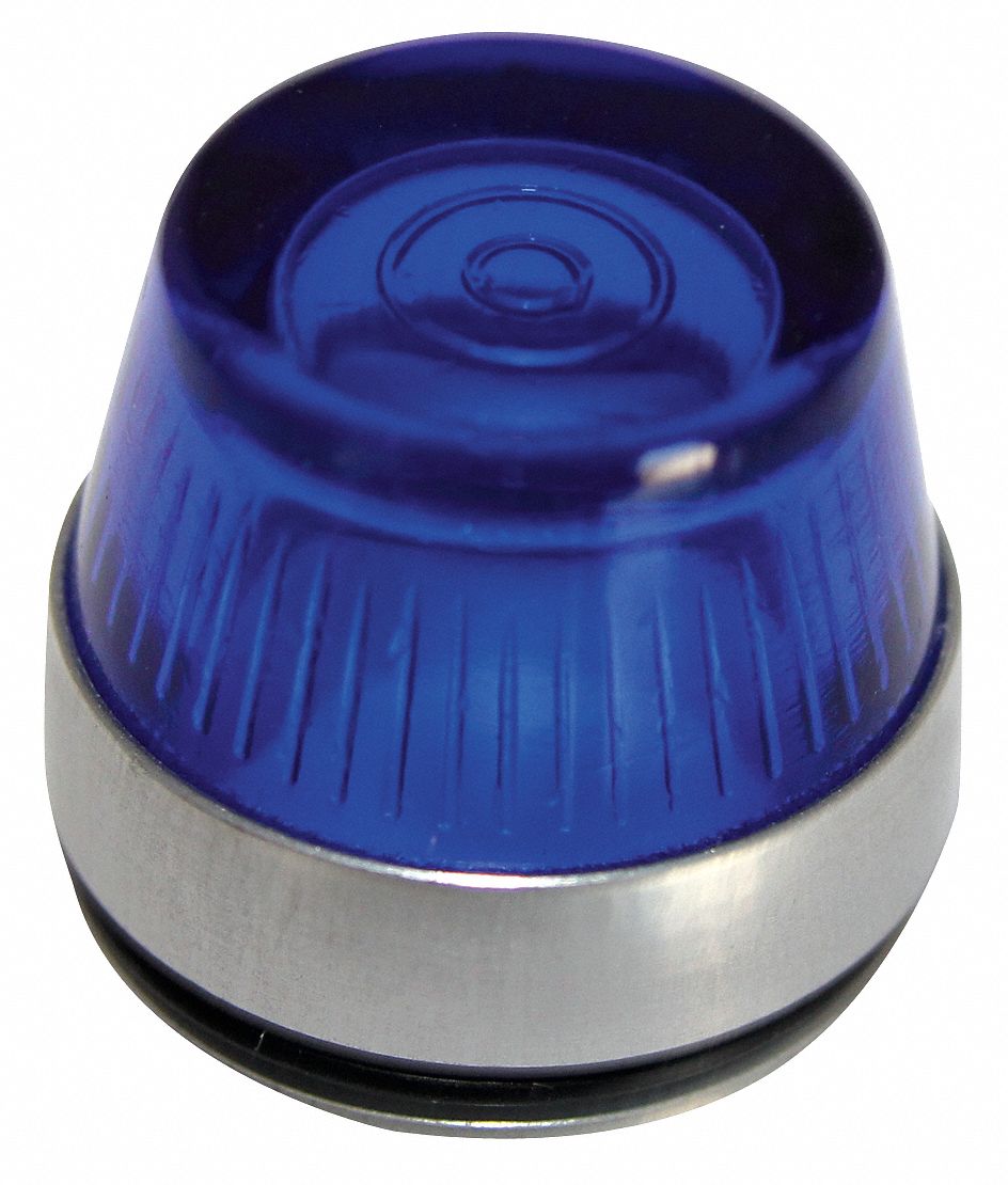 EATON, 30 mm Panel Mounting Hole Dia, Blue, Pilot Light Lens - 39P981 ...