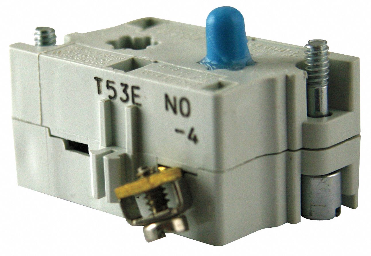 EATON Contact Block, 30 mm, 1NO Logic Level Contact Form, 0.5A @ 120V ...