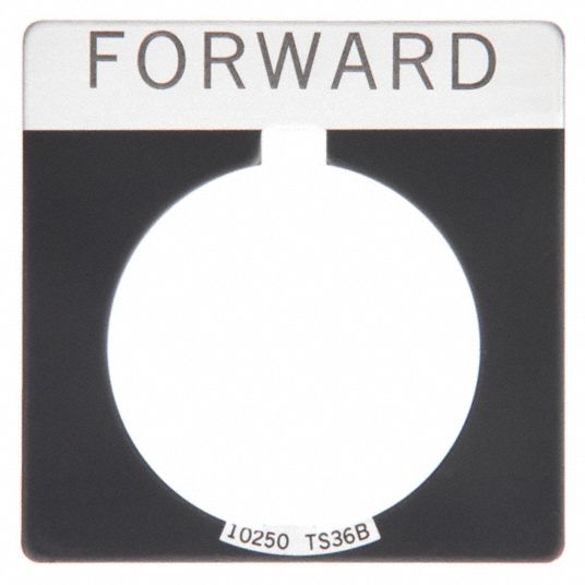 30 mm Panel Mounting Size, Square, Legend Plate - 39R136|10250TS15 ...