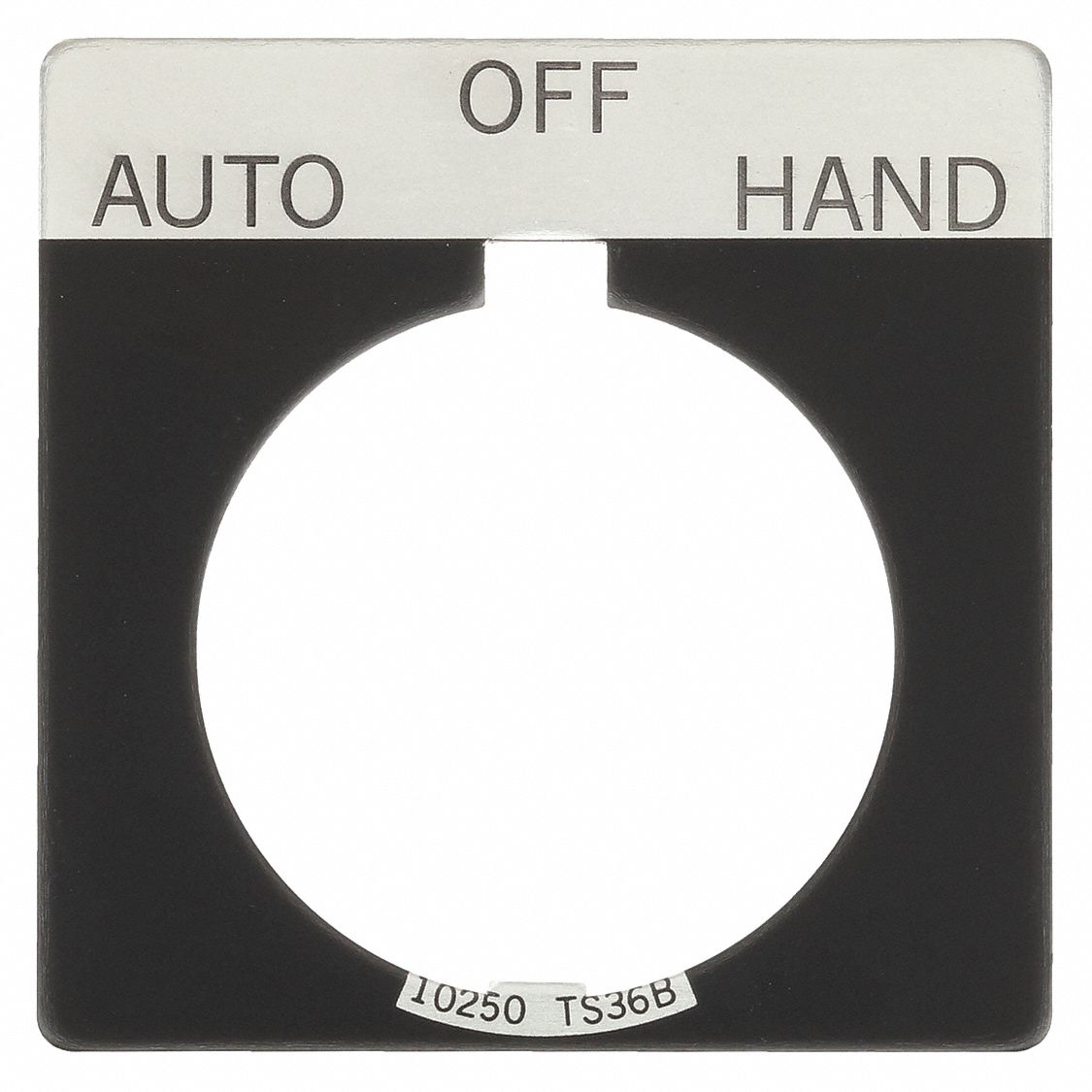 30 mm Panel Mounting Size, Square, Legend Plate - 39R158|10250TS49 ...