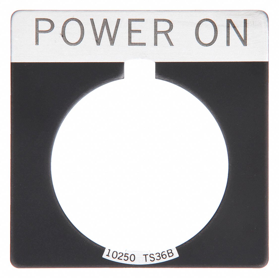 30 mm Panel Mounting Size, Square, Legend Plate - 39R168|10250TS80 ...