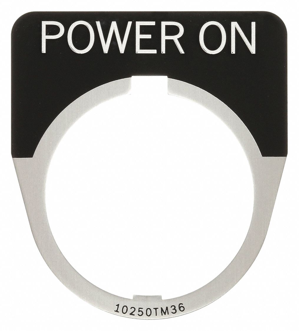 30 mm Panel Mounting Size, Half-Round, Legend Plate - 39R204|10250TM80 ...