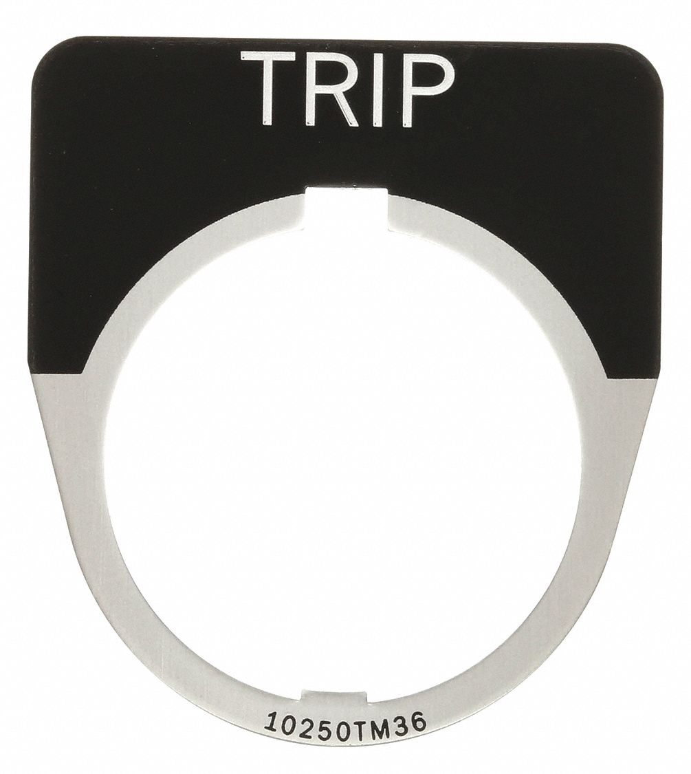 30 mm Panel Mounting Size, Half-Round, Legend Plate - 39R208|10250TM84 ...