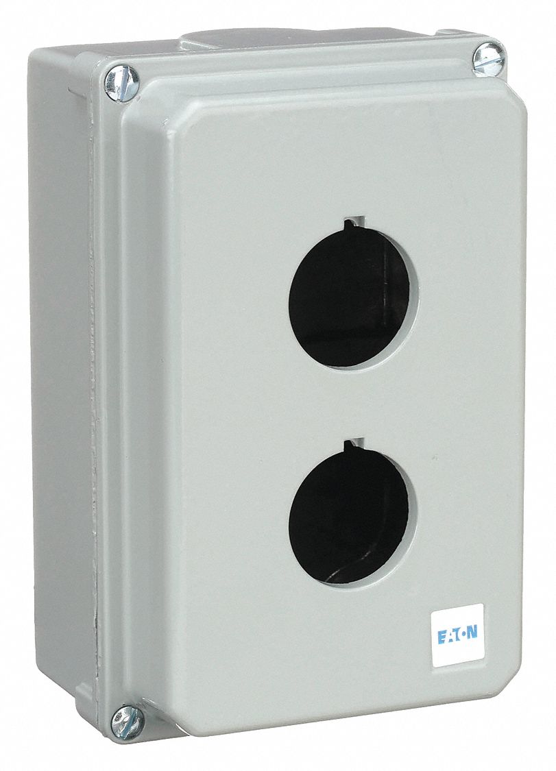 EATON, 30mm, 2 Holes, Push Button Enclosure - 39R226|10250TN12 - Grainger