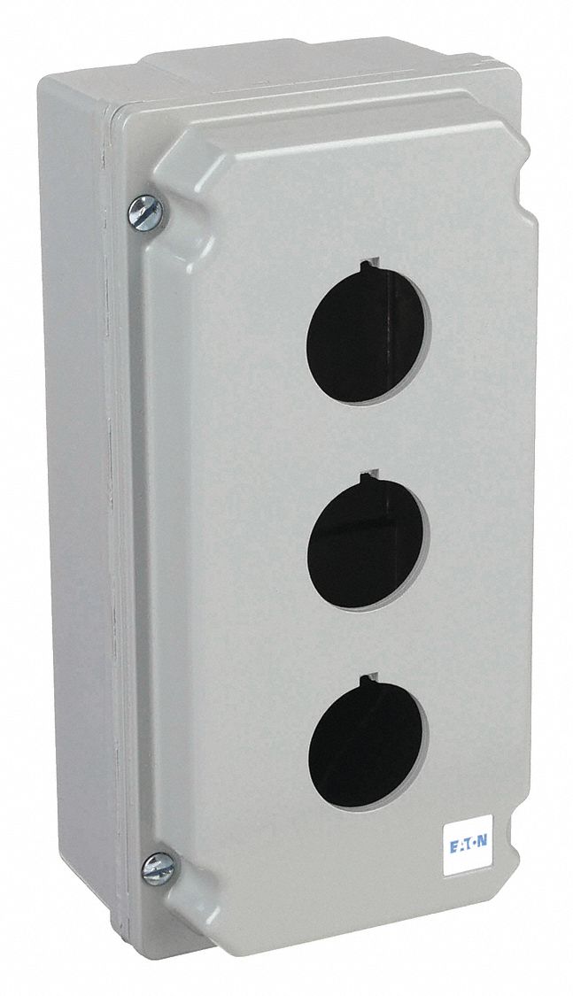 EATON, 30mm, 3 Holes, Push Button Enclosure - 39R227|10250TN13 - Grainger