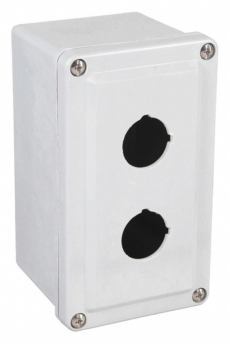 EATON, 30mm, 2 Holes, Push Button Enclosure - 39R230|E34N52 - Grainger