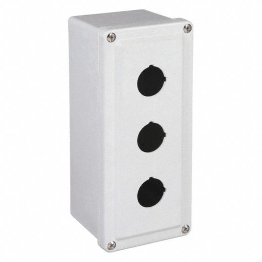 EATON, 30mm, 3 Holes, Push Button Enclosure - 39R231|E34N53 - Grainger