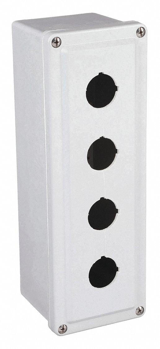 EATON, 30mm, 4 Holes, Push Button Enclosure - 39R232|E34N54 - Grainger