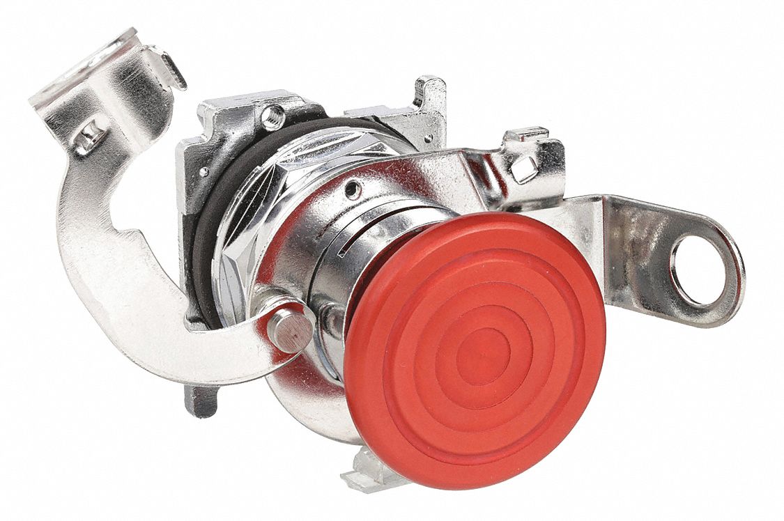 EATON, 30 mm Panel Mounting Dia, Mushroom Head Push Buttons, Padlock ...