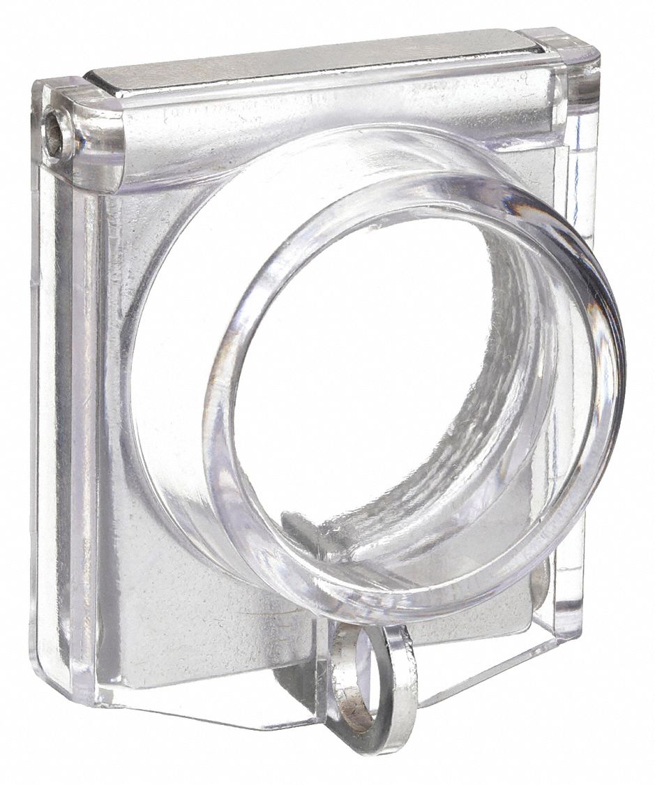 EATON, 30 mm Panel Mounting Hole Dia, Silver, Pushbutton Guard - 39R258 ...