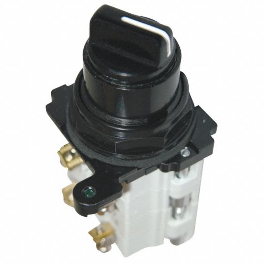 EATON, 30 mm Panel Mounting Size, 3 Positions, Selector Switch - 39R305 ...