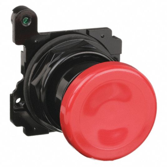 EATON, 30 mm, Non-Metallic, Mushroom Head Push Button - 39R356|E34LB2 ...