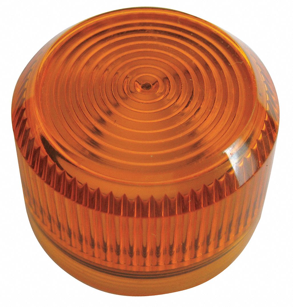EATON, 30 mm Panel Mounting Hole Dia, Amber, Pilot Light Lens - 39R374 ...