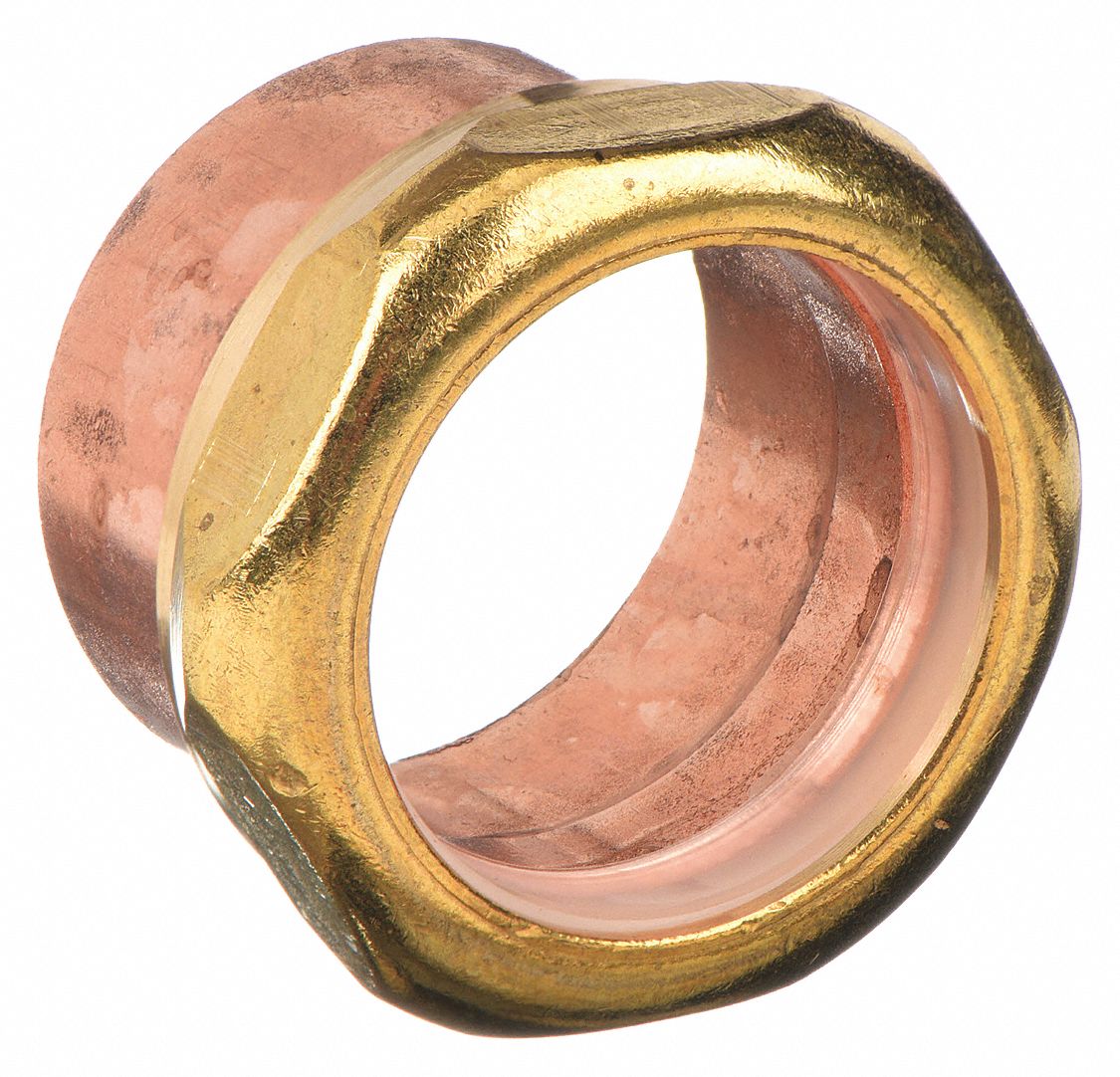 NIBCO, 1 1/2 in CTS x 1 1/2 in CTS, Cup x Compression, Sweat Fitting ...