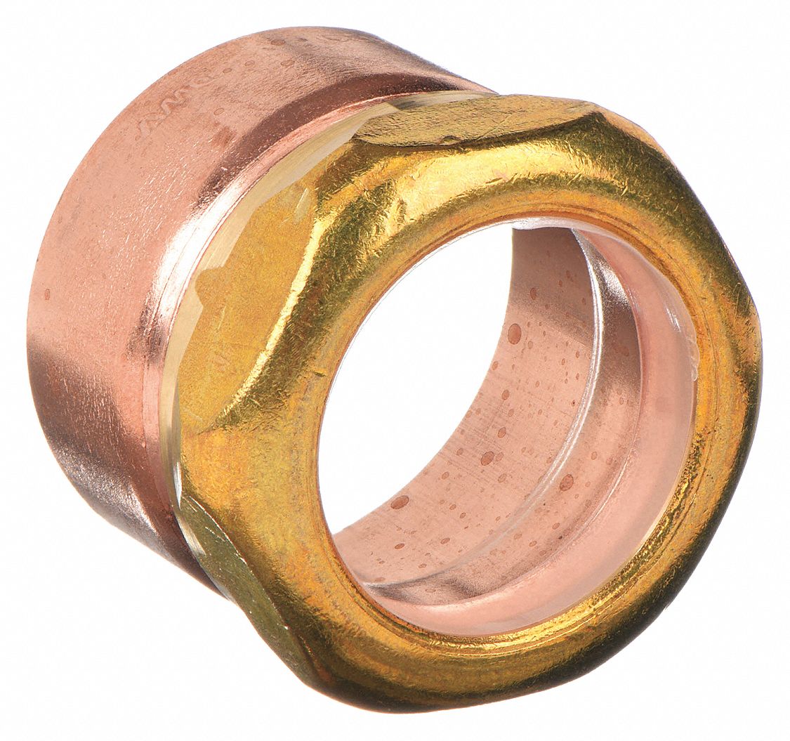 NIBCO, 1 1/2 in CTS x 1 1/4 in CTS, Cup x Compression, Sweat Fitting ...