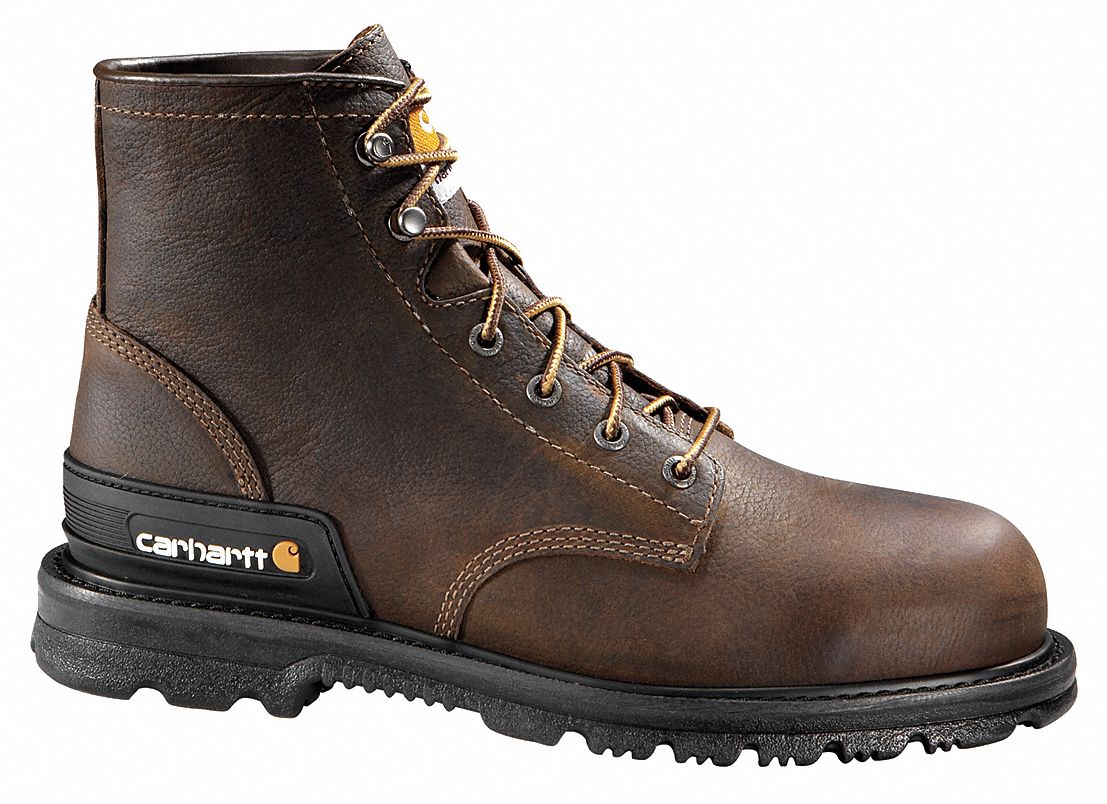 10, M, Men's, Brown, Steel Toe Type, 1 PR - Grainger
