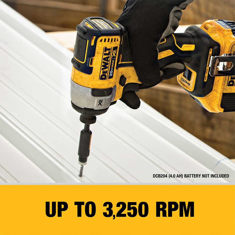 DEWALT Impact Driver: 1,825 in-lb Max. Torque, 3,250 RPM Free Speed ...