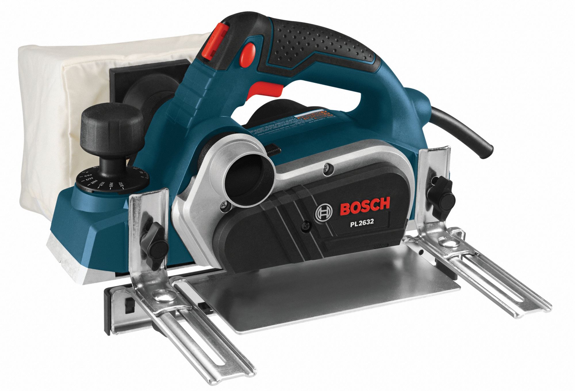 BOSCH Corded Hand Planer: Flat, 120V AC, 6.5 A, 3 1/4 in Blade Wd, 1/8 ...