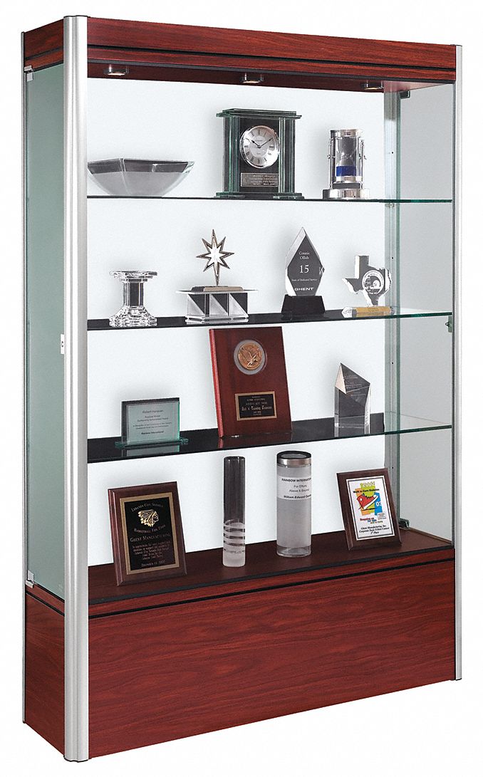 Display Case,72x48x14,Cherry - Grainger
