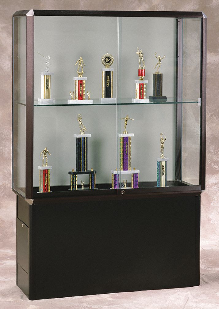 Display Case,72x48x18,Dark Bronze - Grainger