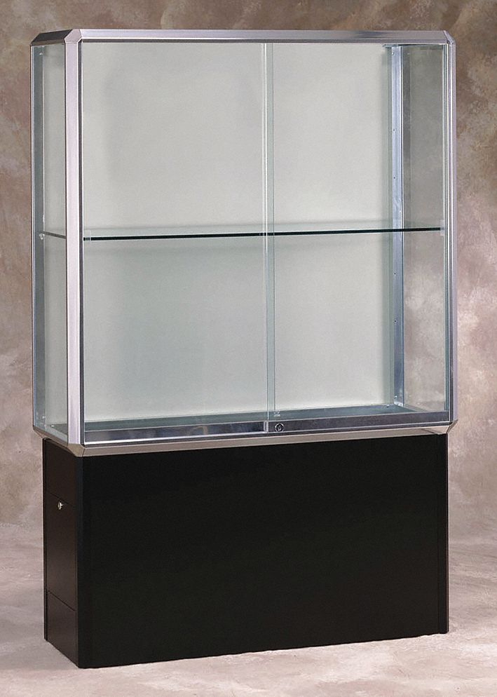 Display Case,72x48x18,Chrome - Grainger