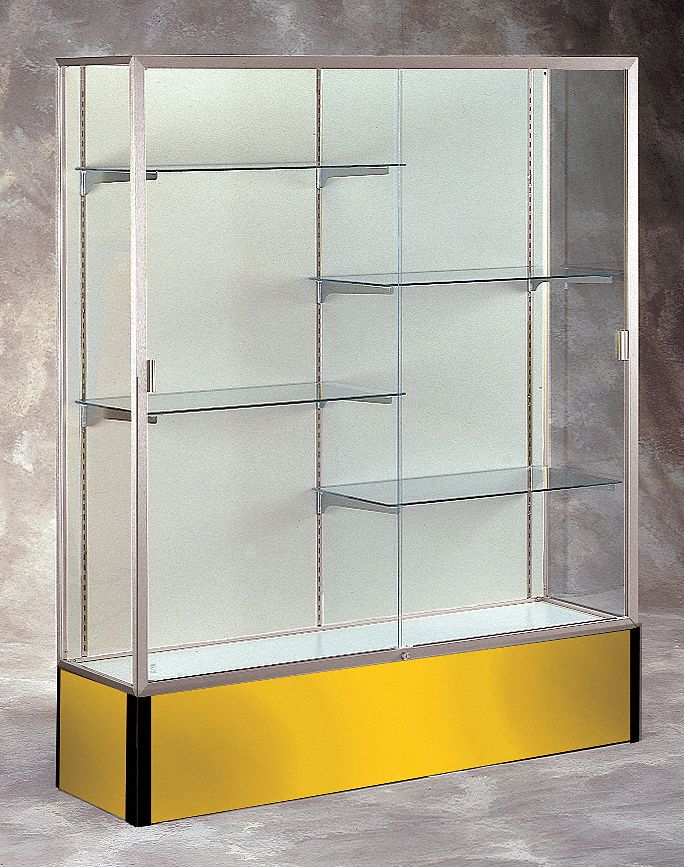 Display Case,72x48x16,Goldenrod - Grainger