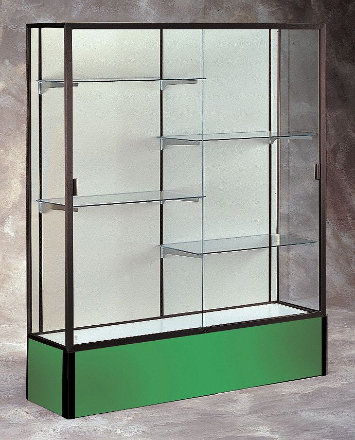 Display Case,72x48x16,Kelly Green - Grainger