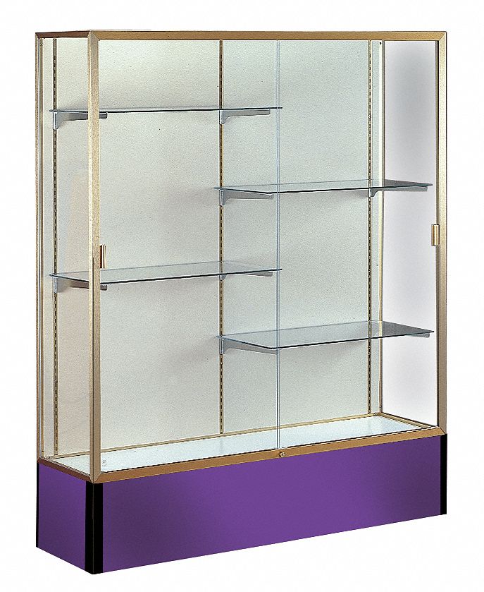 Display Case,72x48x16,Purple - Grainger